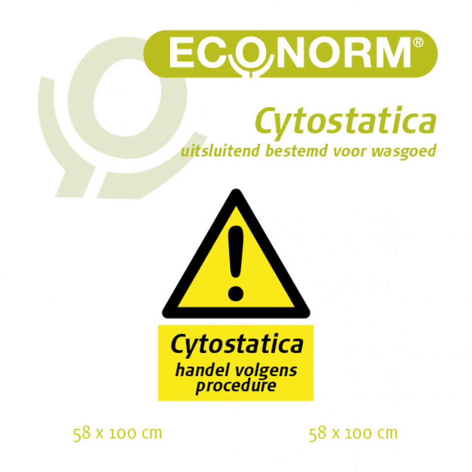 Afvalzak cytostatica 58 x 100 cm 23my - 500 stuks | — Doseer